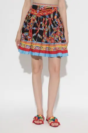 Dolce & Gabbana Skirt With 'carretto' Print