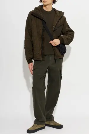 Stone Island Quilted Jacket With Hood