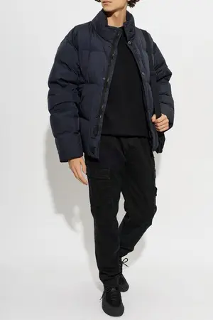 Stone Island Sweatshirt With Logo Patch - Black