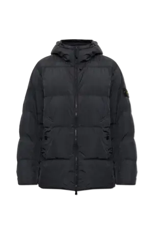Stone Island Down Jacket With Hood