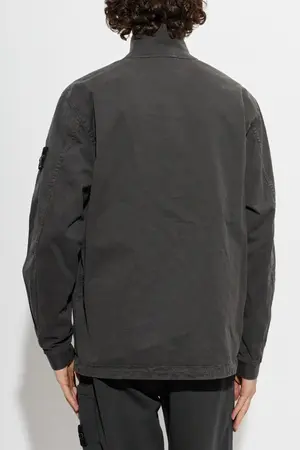 Stone Island Jacket With A Stand-up Collar