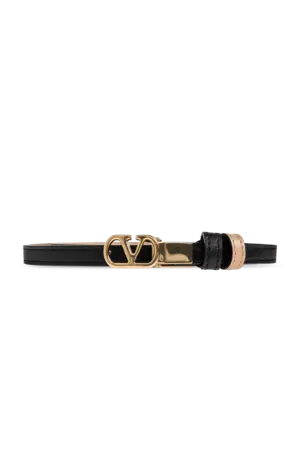 Valentino Garavani Leather Belt - Black