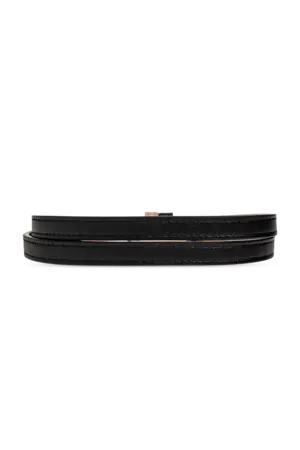 Valentino Garavani Skinny Leather Belt