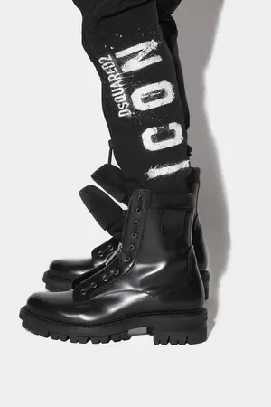 Dsquared2 Combat Boots - Black