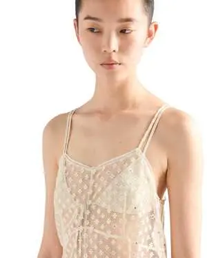 Prada Embroidered Lace Dress