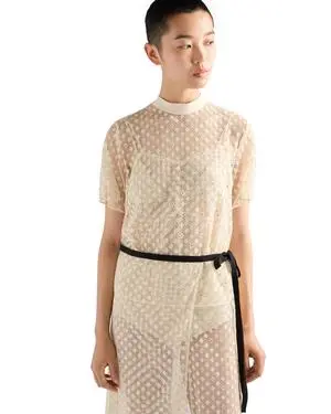 Prada Embroidered Lace Dress