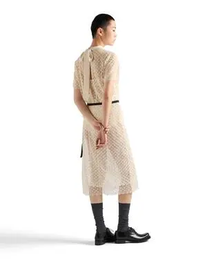 Prada Embroidered Lace Dress