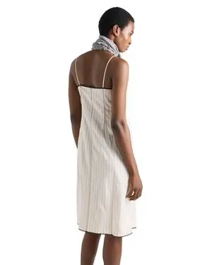 Prada Striped Dress With Bow