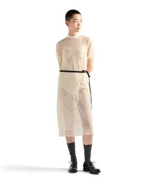 Prada Embroidered Lace Apron