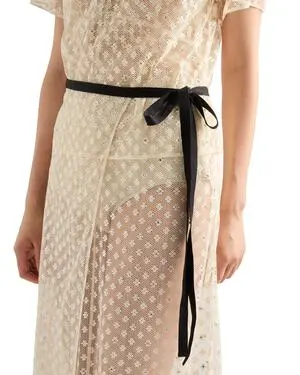 Prada Embroidered Lace Apron