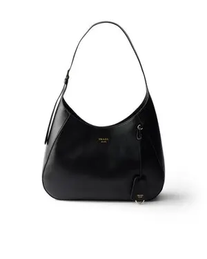 Prada Boogie Large Leather Bag - Black