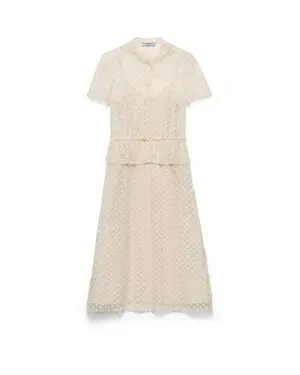 Prada Embroidered Lace Dress