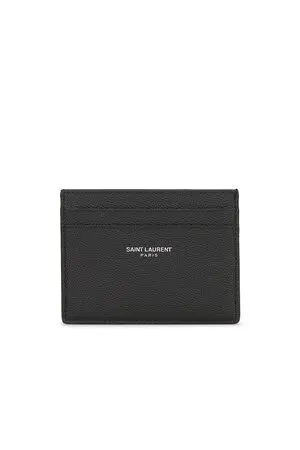 Saint Laurent Credit Card Case - Black