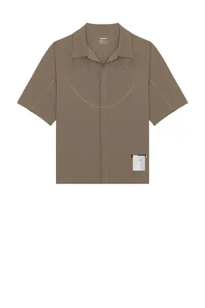 Satisfy Peaceshell River Shirt Short Sleeves In Brown