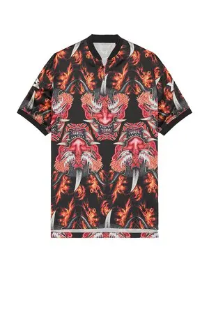 Y3 Satin Oni Printed Shirt