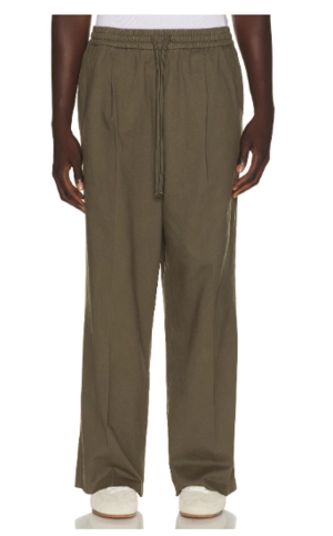Fear Of God Pleat Front Drawstring Pant Moss