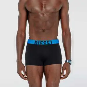 DIESEL® Three-pack Boxer Briefs In Stretch Cotton - Black