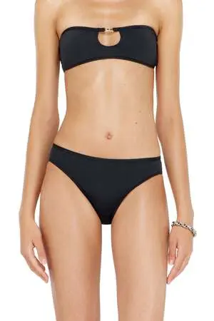 DIESEL® Brazilian Briefs In Nylon With Oval D Detail - Black