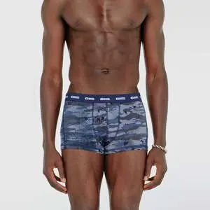 DIESEL® Three-pack Of Boxer Briefs Plain And Camo - Blue