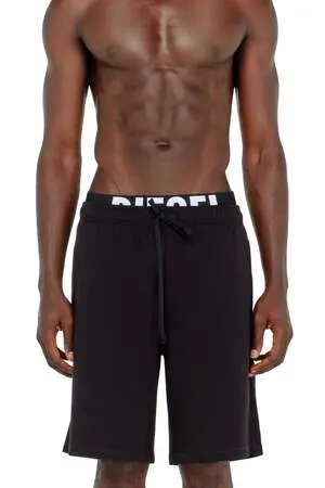 DIESEL® Cotton Blend Logo Waistband Sweatshorts