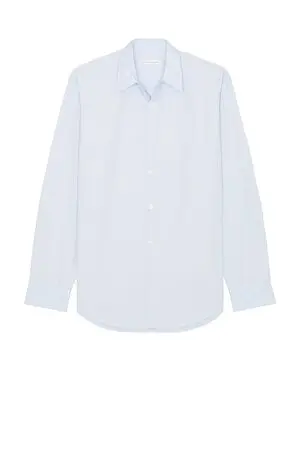 Dries Van Noten Caper Shirt In Cream - Light Blue