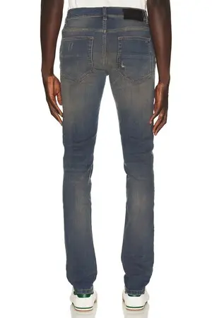 Amiri Mx1 Jean In Blue Denim - Dark Dust