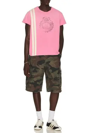 424 Capped Thermal Tee In White