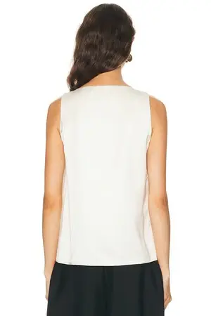 RÓHE Satin Scoop Neck Top