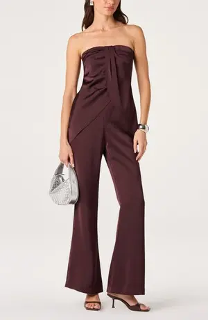 Astr The Label Keona Flare Leg Pants - Raisin