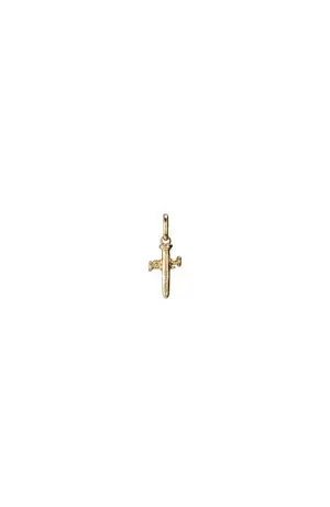 UNODE50 18k Plated Medium Cross Charm - Gold