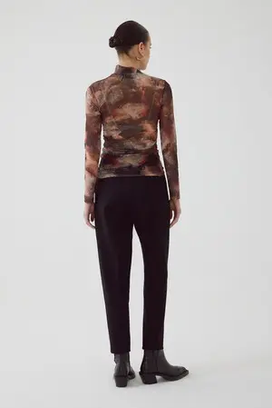 EXQUISE Aldo Tulle Knit Blouse