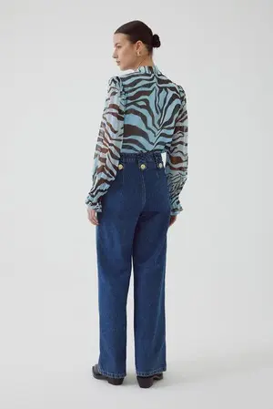 EXQUISE Bryan Zebra Blouse