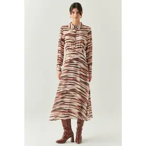 EXQUISE Fallon Chiffon Midi Dress
