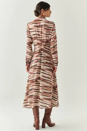 EXQUISE Fallon Chiffon Midi Dress