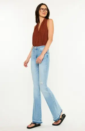 KANCAN ESSENTIALS Stephanie Essentials High Rise Flare Jeans
