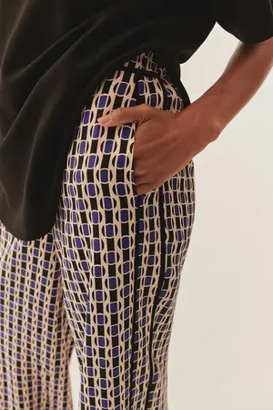 EXQUISE Julianna Chic Fluid Wide Leg Pants