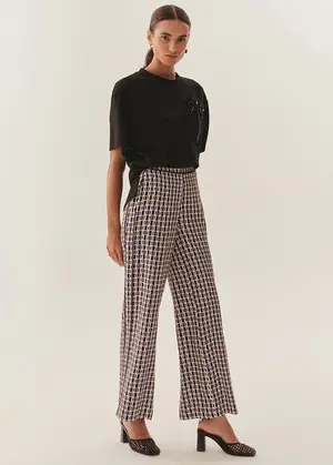EXQUISE Julianna Chic Fluid Wide Leg Pants