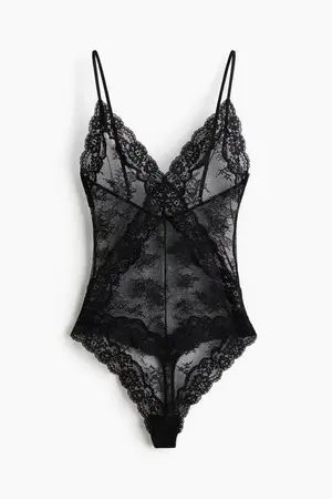 H&m Lace Thong Bodysuit