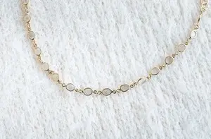 ZUVAN Lunar Glow Solid Gold 14k Bracelet
