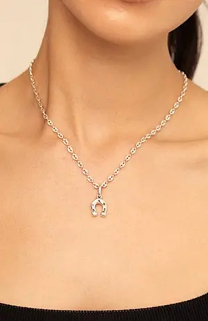 UNODE50 Sterling Plated Horseshoe Charm