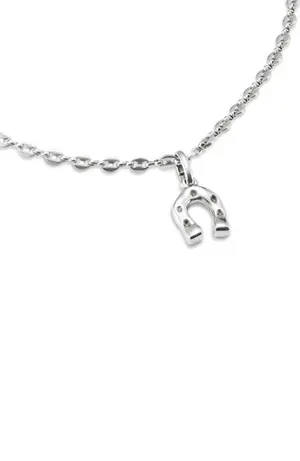 UNODE50 Sterling Plated Horseshoe Charm
