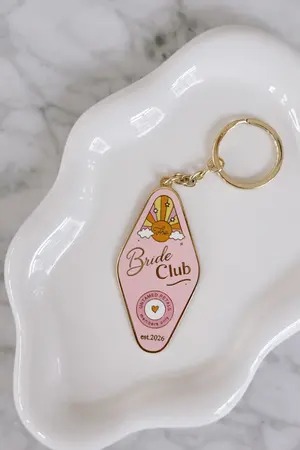 UNTAMED PETALS Bride Club Keychain - Pink