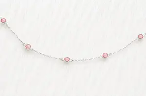 ZUVAN October Birthstone Bracelet Opal - Silver