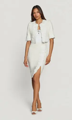 Generation Love Nicco Lace Combo Tweed Jacket