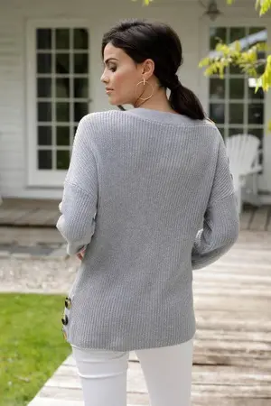 LASCANA Button Detail Sweater