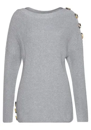 LASCANA Button Detail Sweater