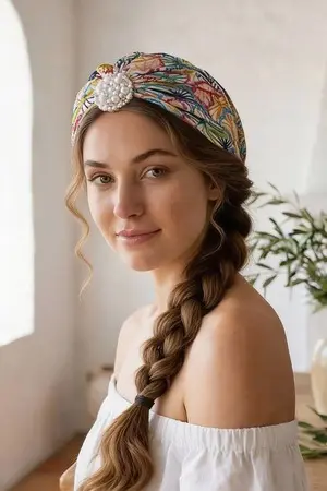 HAIR DRAMA CO. Embellished Head Wrap