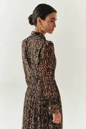 EXQUISE Kara Chiffon Blouse