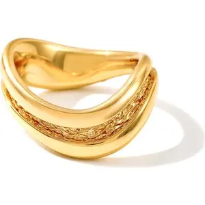 LAMINAR JEWELRY Laminar Jewelry Currents Trace Ring Gold