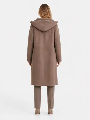 MINE BILGI Ballade Merino Shearling Long Coat